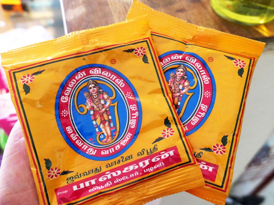 VIBUTHI Powder Sacred Ashes Vibhuti Incense Vibooti Product of India ...