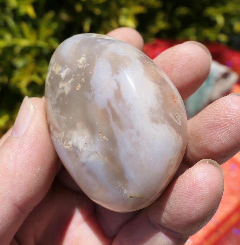 TS694 106g AGATE FLEUR cerisier Naturelle 56mm Galet - Etsy France