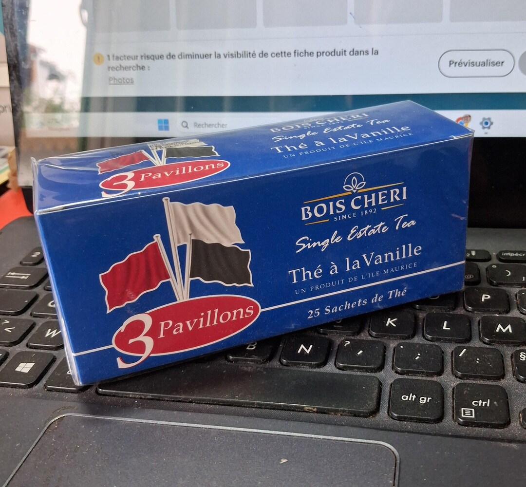 Black Tea With VANILLA, Product of Mauritius Island) BOIS CHERI Tea ...