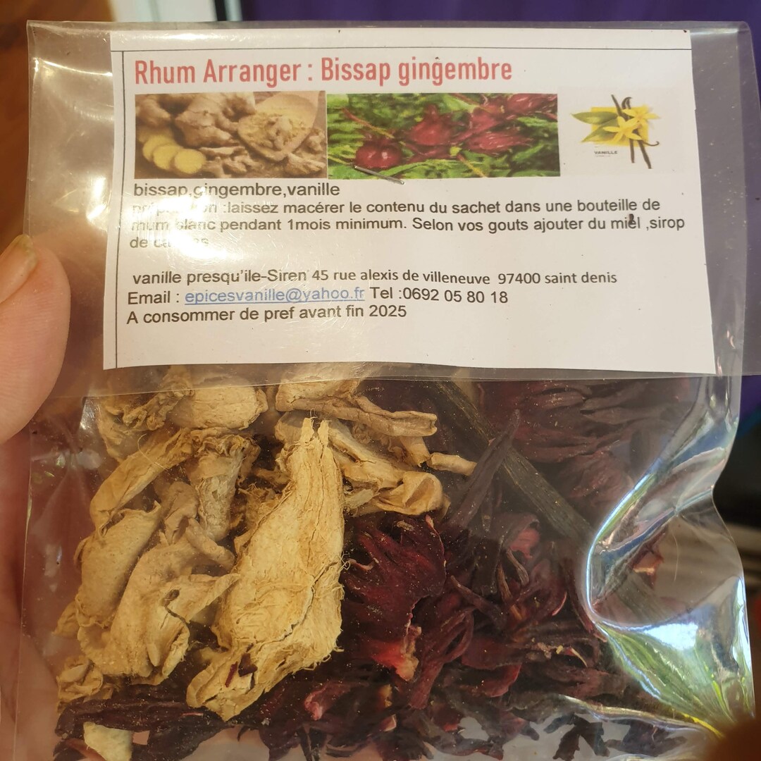 GINGER Rum Kit / HIBISCUS Flower bissap / VANILLA Pod - Etsy