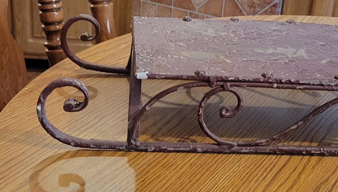 Vintage Rustic All Metal Decorative Sled - Etsy