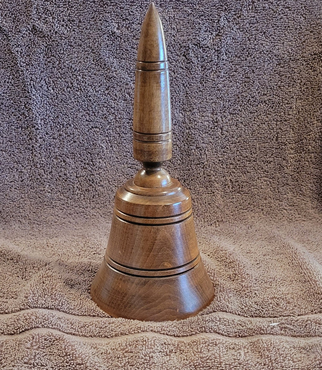 Vintage Hand Crafted Turned Wood Bell Music Box - Etsy