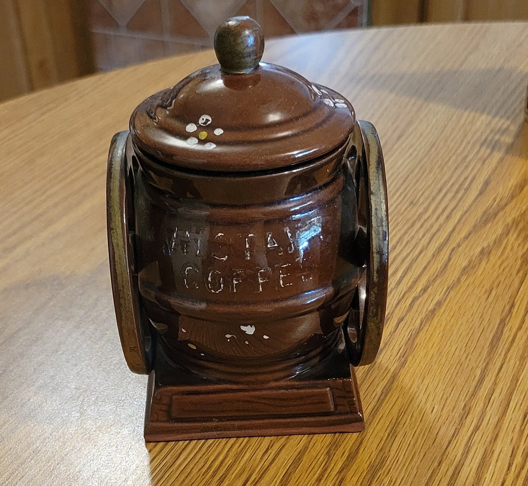 Vintage Retro Instant Coffee Canister Kitchen King Japan - Etsy