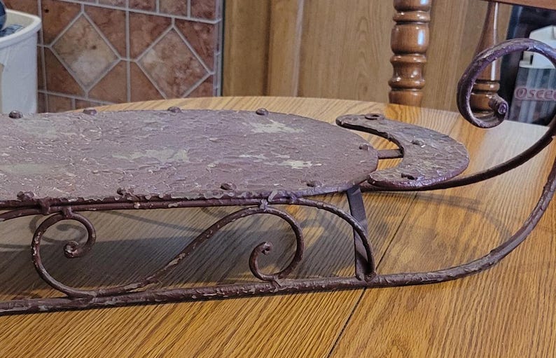 Vintage Rustic All Metal Decorative Sled - Etsy