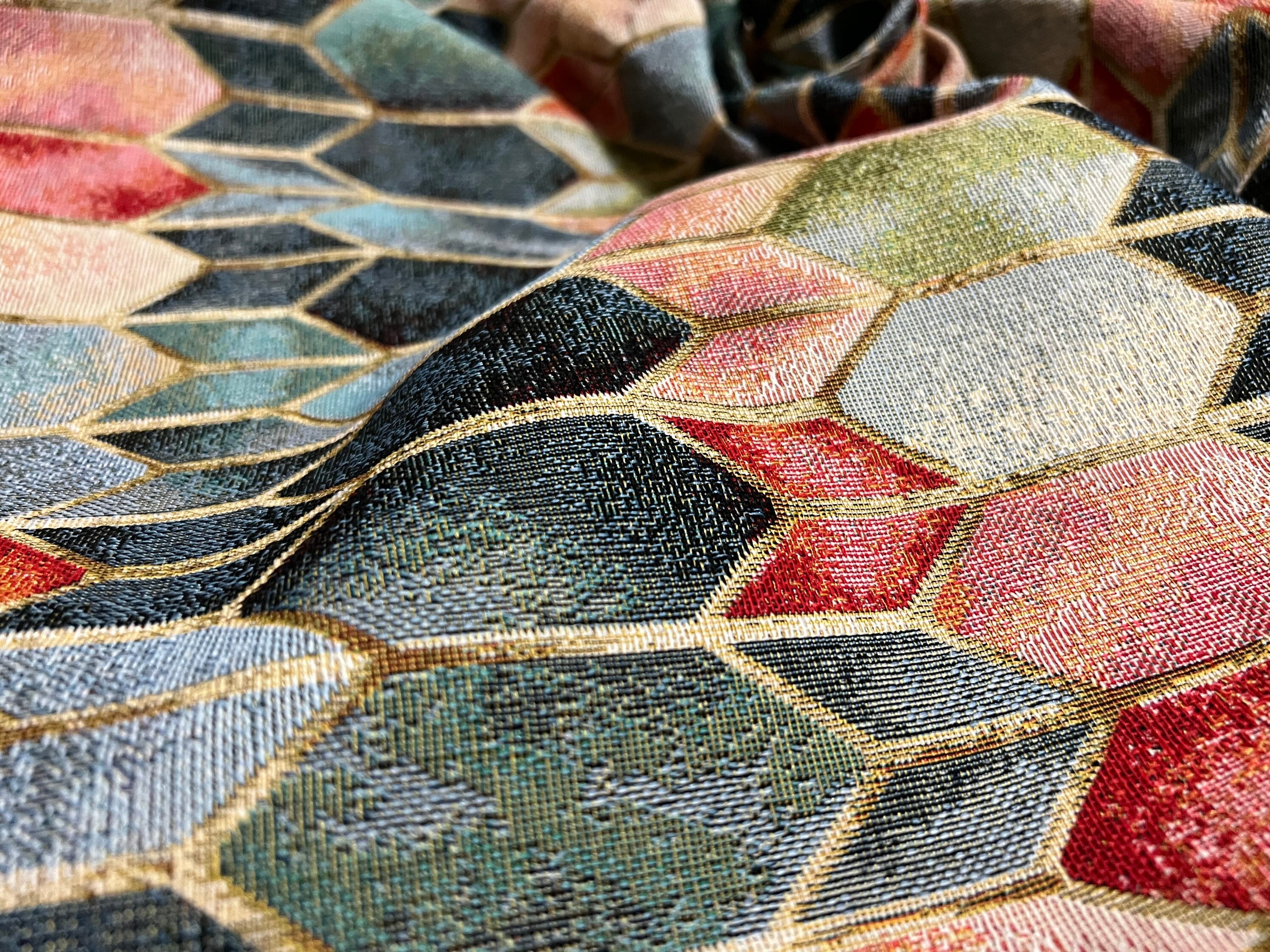 Geometric Gobelin Fabric Italian Fabric Printed Fabric - Etsy