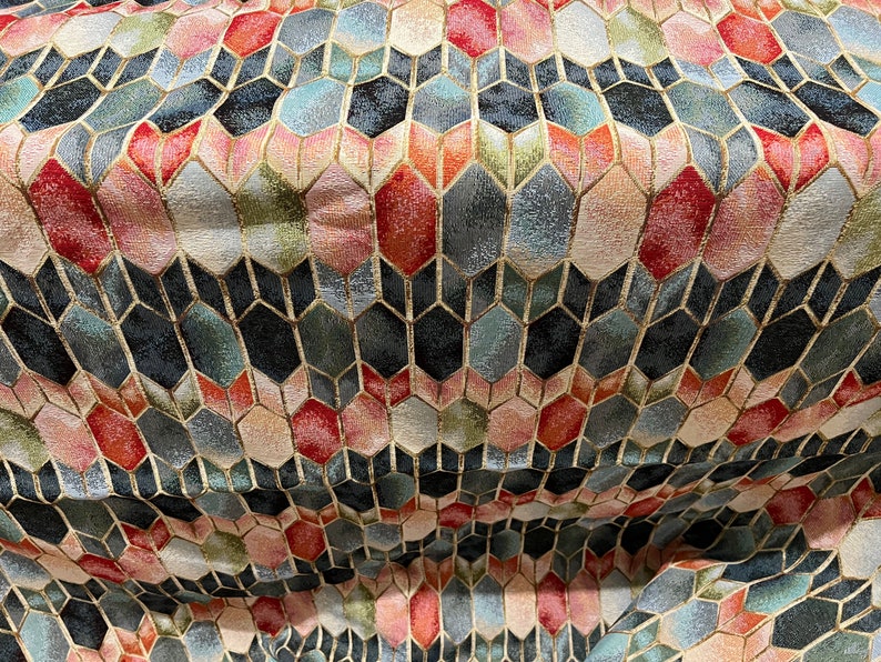 Geometric Gobelin Fabric Italian Fabric Printed Fabric - Etsy