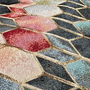 Geometric Gobelin Fabric, Italian Fabric, Printed Fabric, Digital Print ...