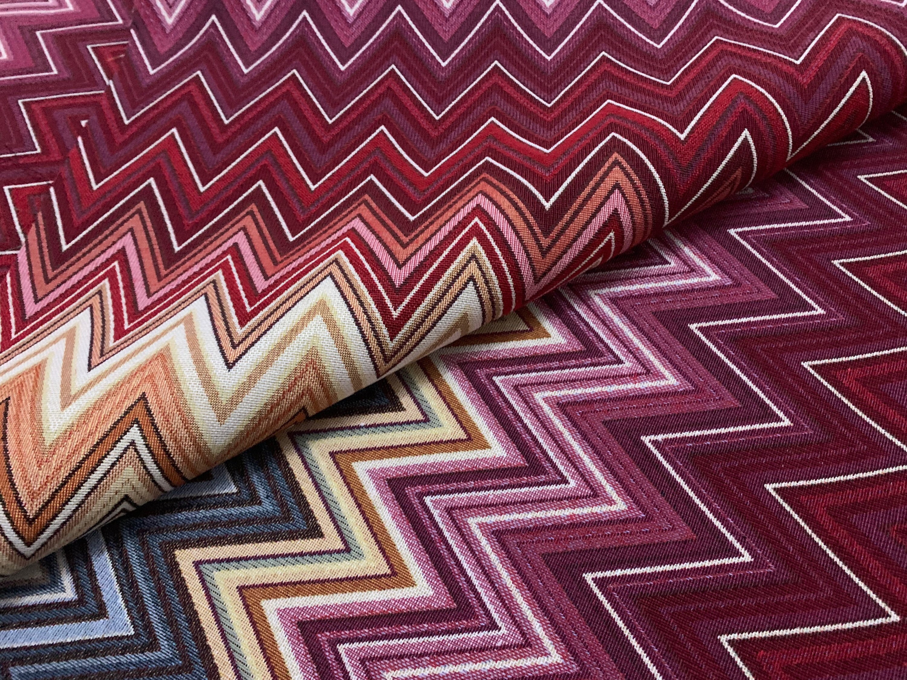 Geometric Gobelin Fabric, Italian Fabric, Printed Fabric, Digital Print ...