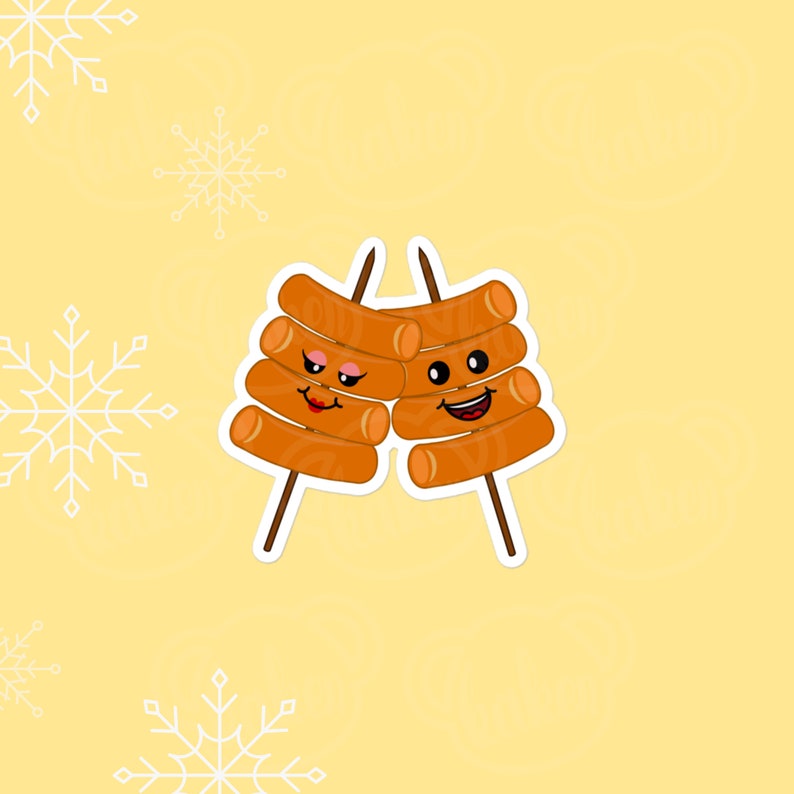 Tteokbokki Sticker Korean Rice Cake Spicy Rice Cake Korean | Etsy