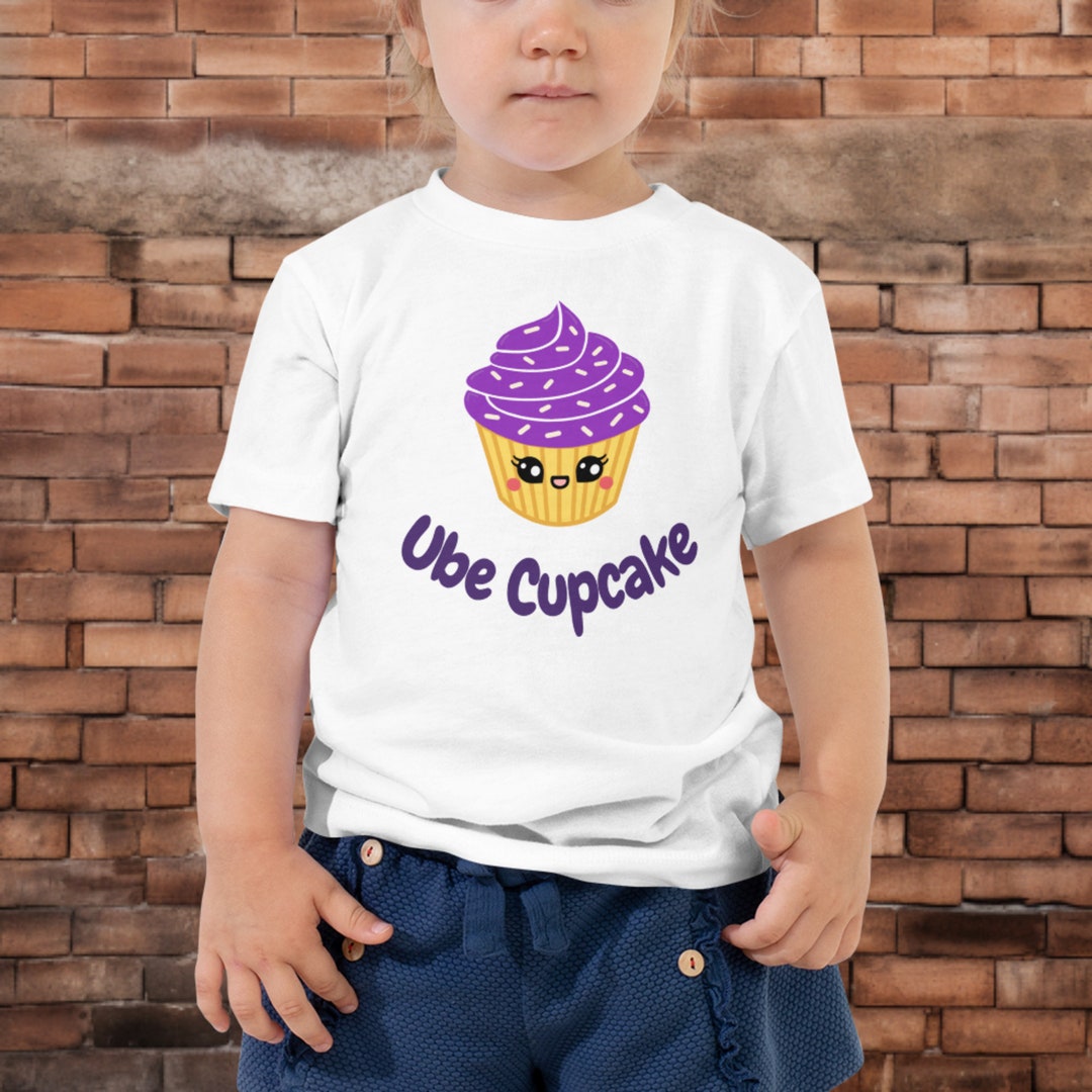 Ube Cupcake Toddler Shirt, Filipino Kids Shirt, Filipino Food, Ube ...
