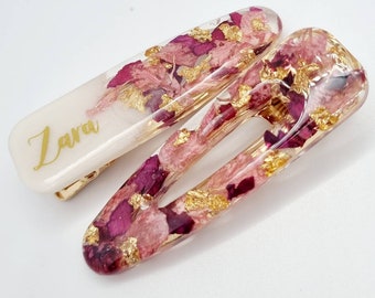 Resin Hair Clip | Etsy