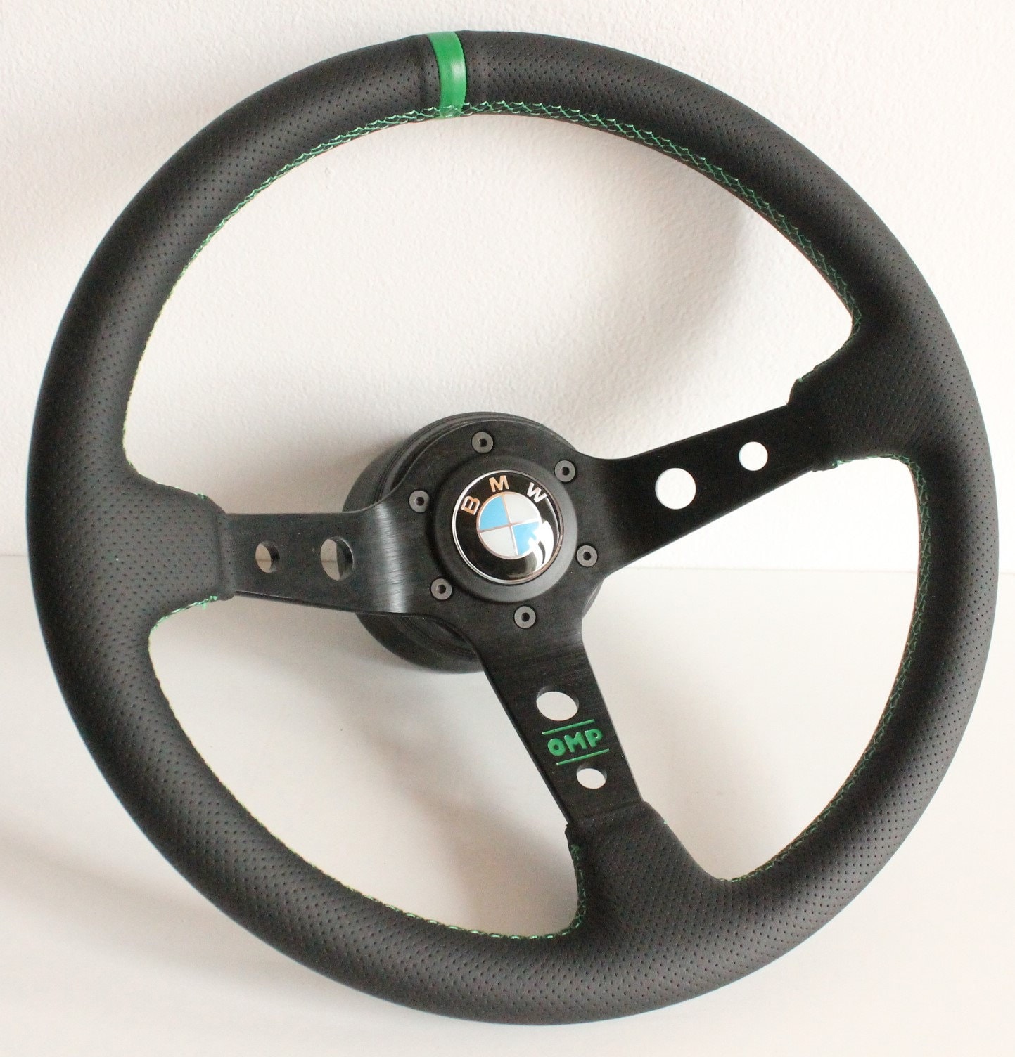 Steering Wheel Custom Rebuild Perforated Leather Blue Red Yellow Green ...