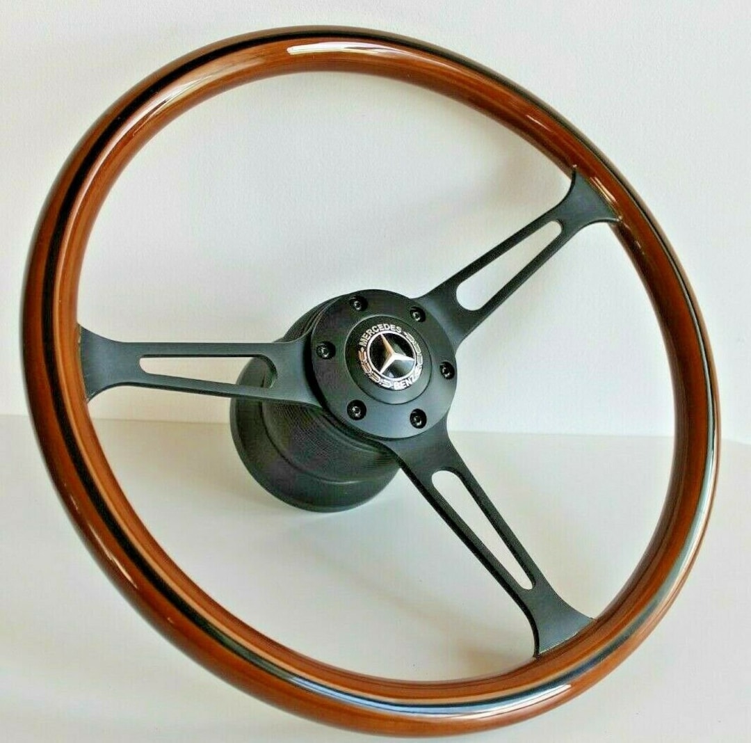 Steering Wheel Fits Mercedes Benz Custom Rebuilded Wood 380mmwooden ...
