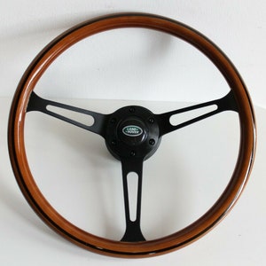 Steering Wheel Fits Land Rover Defender 90 110 Custom Rebuilded Wood ...