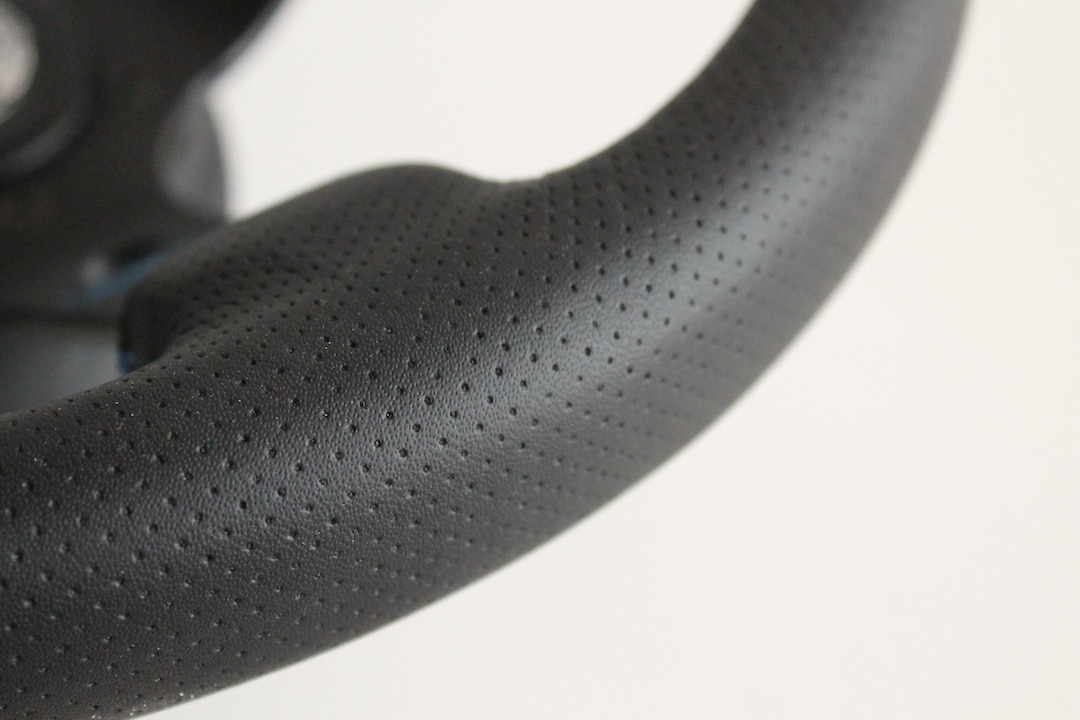 Steering Wheel Custom Rebuild Perforated Leather Blue Red Yellow Green ...