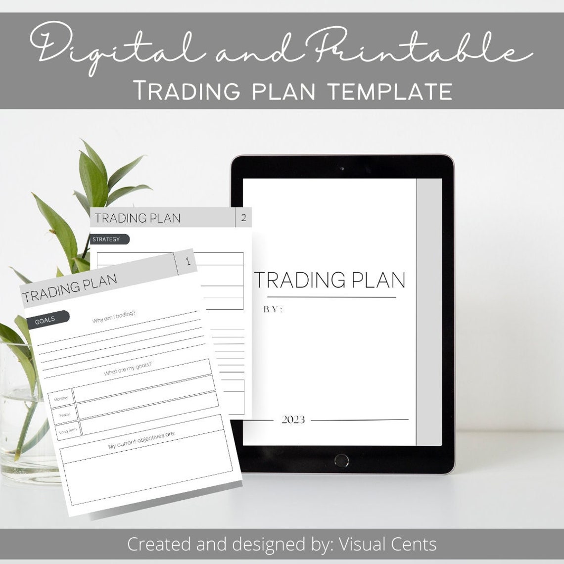 Digital Trading Plan Template | Options Trading Plan Template | Forex ...