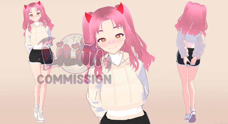 3D Vtuber Model Commission / Vroid Model Commission - Etsy México