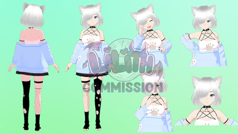 3D Vtuber Model Commission / Vroid Model Commission - Etsy
