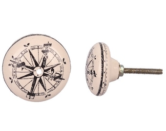 Compass Drawer Knobs - Etsy