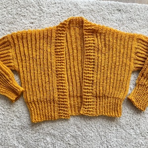 Crochet Pattern - Ribbed Cardigan - Mohair- Light, and Airy ...