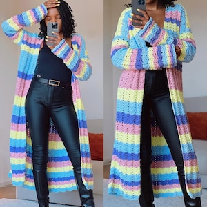 Crochet Chevron Cardigan Written Pattern PDF (eng) - Etsy