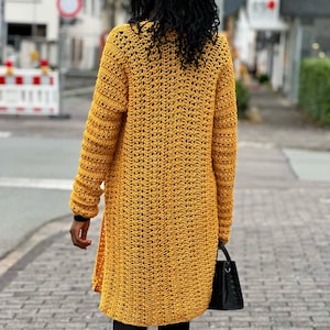 Crochet Lightweight Cardigan Written Pattern PDF From 2 Panels ...