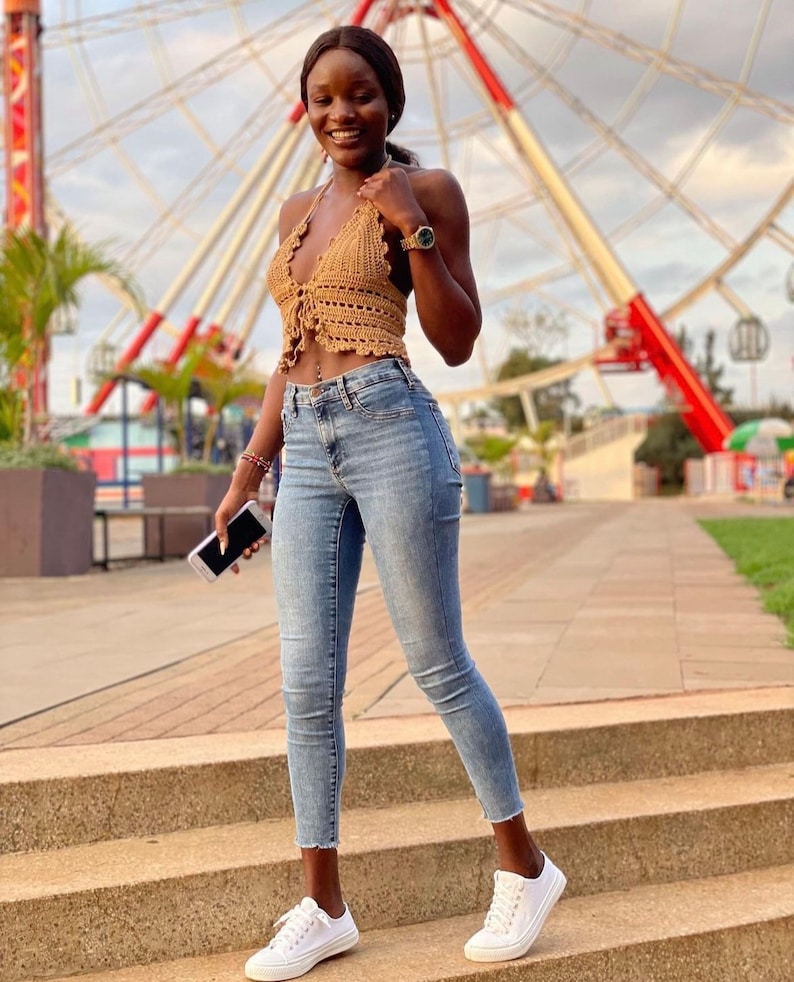 Front Tie Bralette Top Pattern PDF - Etsy