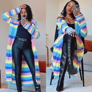Crochet Chevron Cardigan Written Pattern PDF (eng) - Etsy