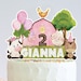 PERSONALIZED Pink Barnyard Cake Topper - DIGITAL FILE - Pink Farm Barn ...