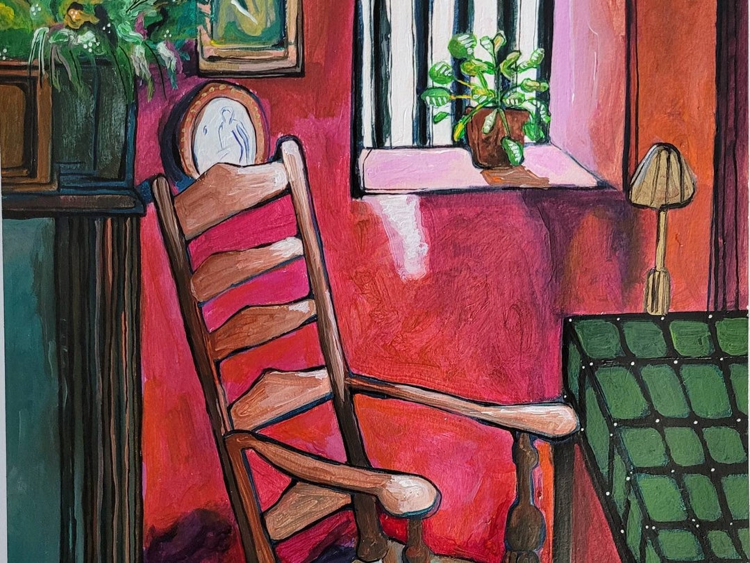 ART PRINT. Interior Stilllife Print. Chair Print. Contemporary ...