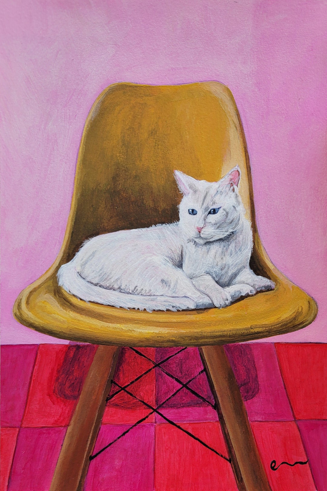 ART PRINT. Cat Still Life Print. Cat Art Print. Still Life Art. Gift ...