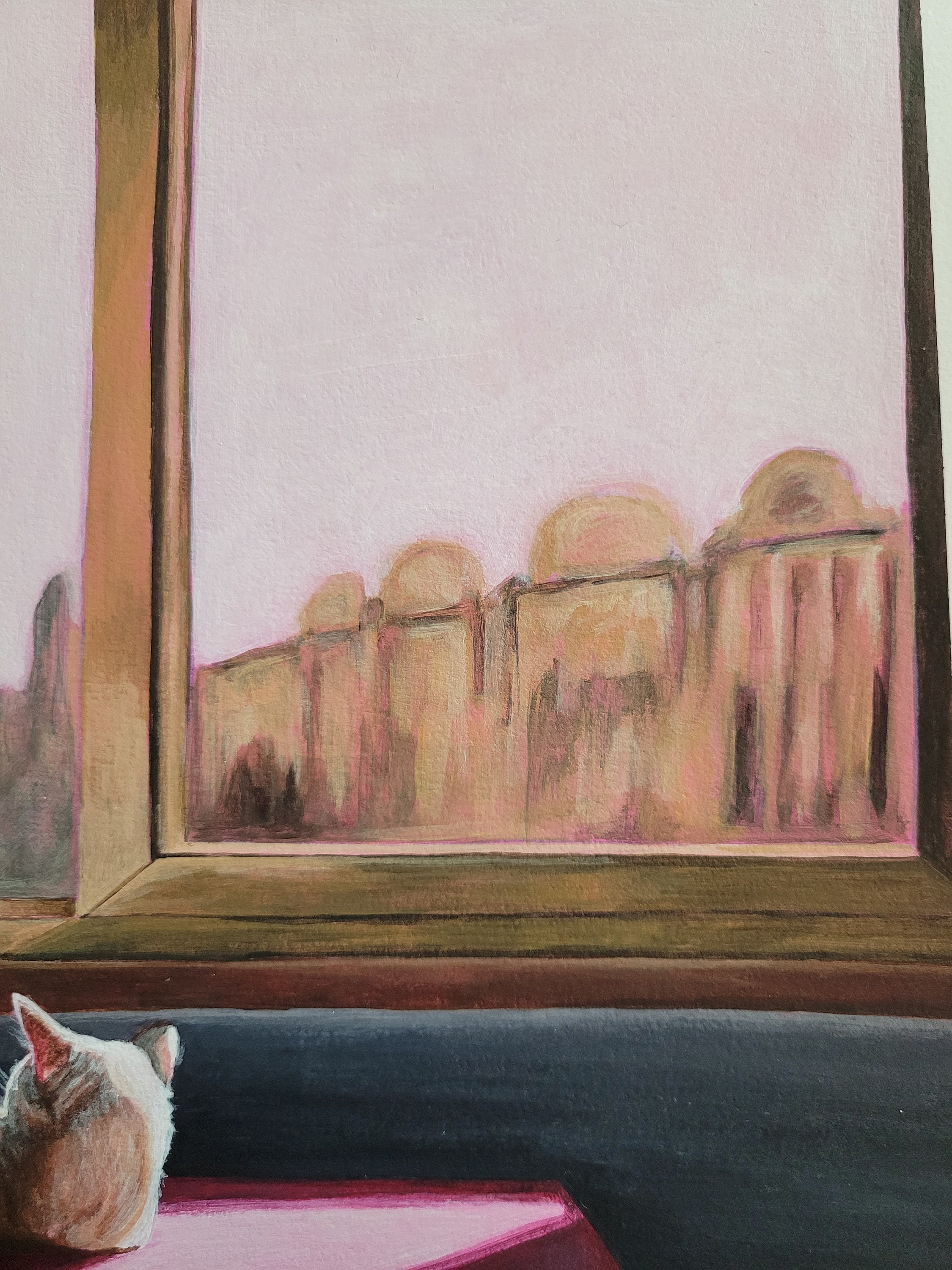 ORIGINAL Acrylic Painting. Cat Still Life Painting. Cat Art. Interior ...