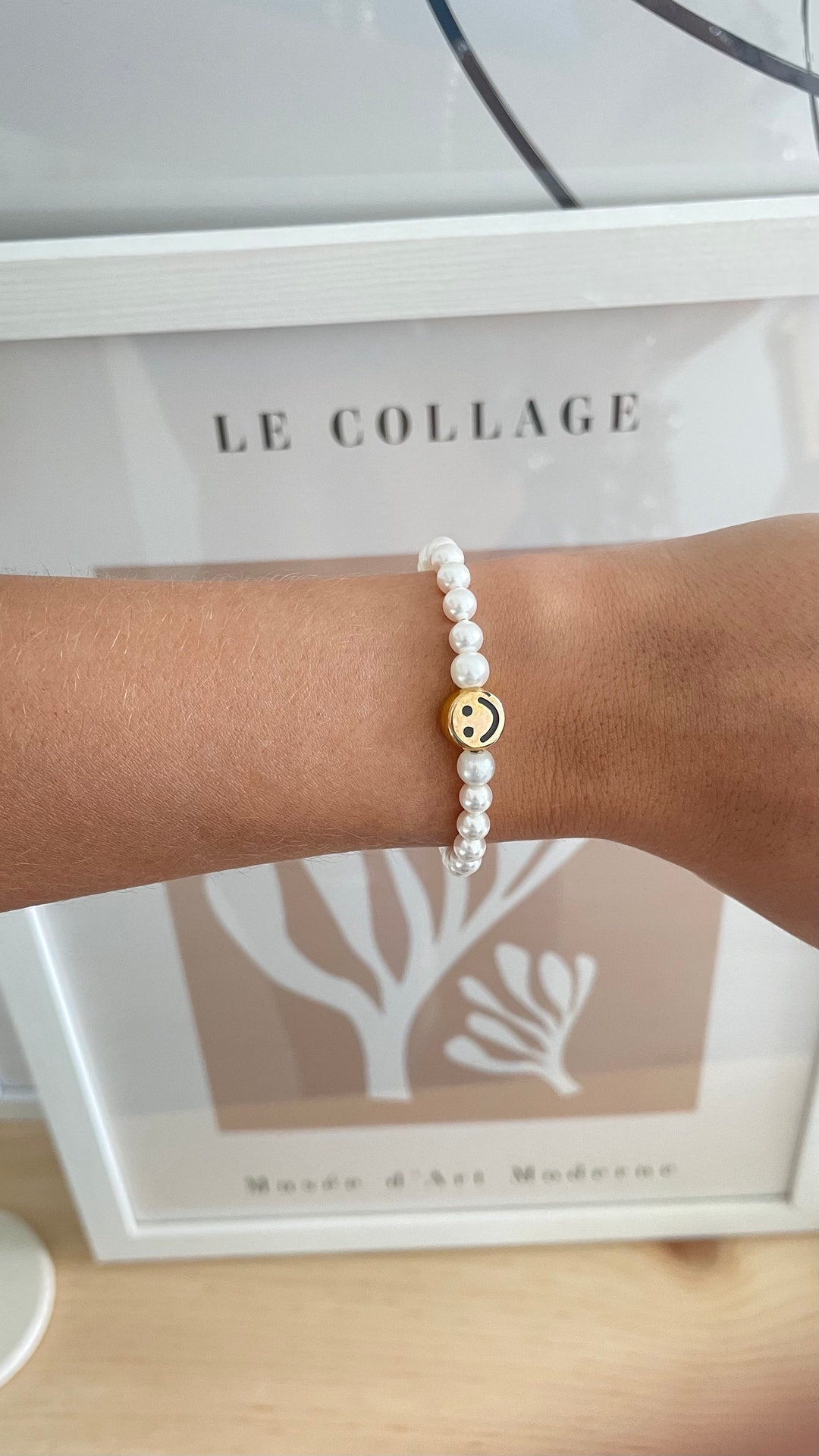 Smiley Face Bracelet, Gold Smiley Face, Summer Jewelery - Etsy