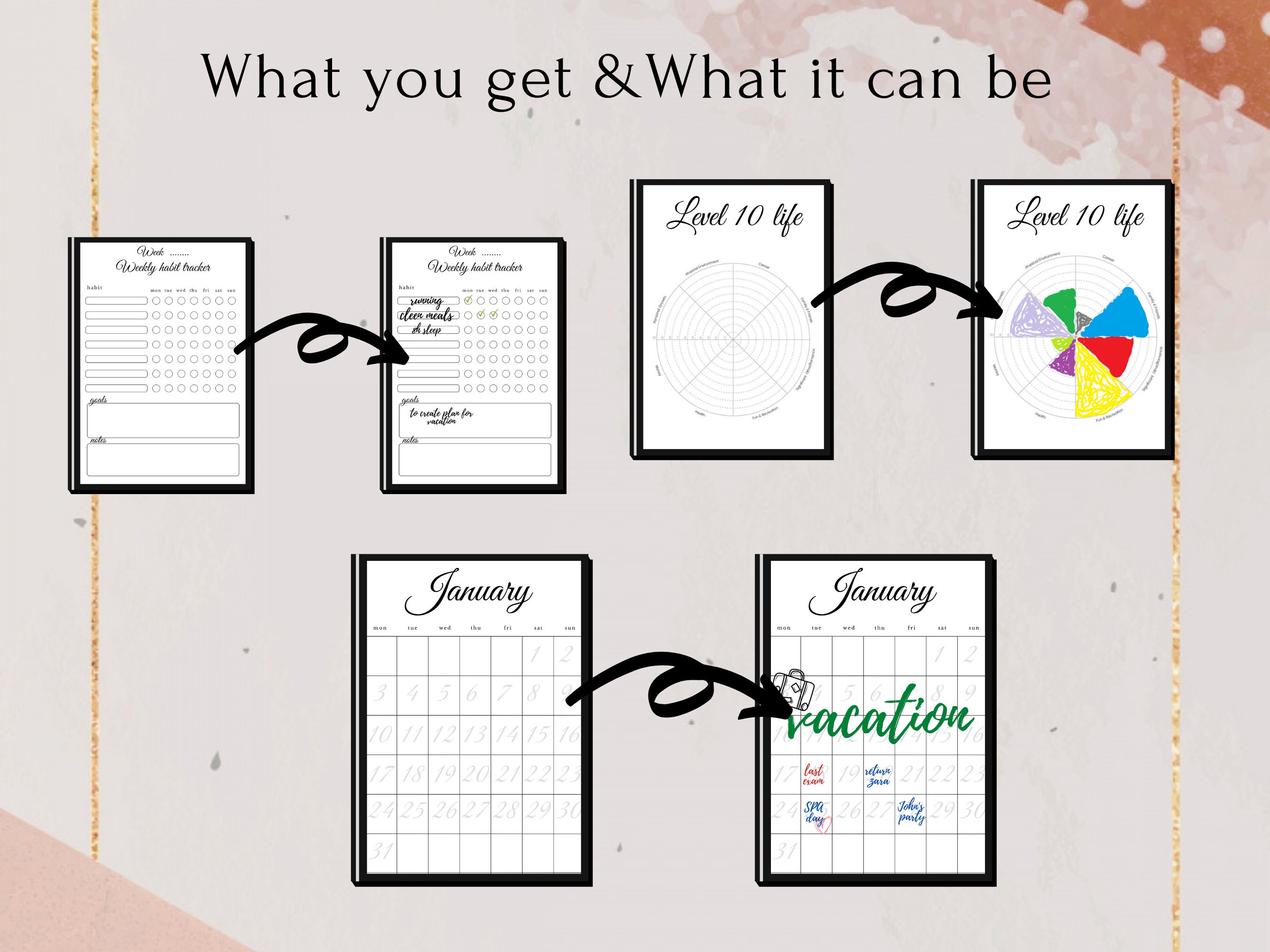 50+ Printable Bullet Journal Templates | Printable Premadebujo ...
