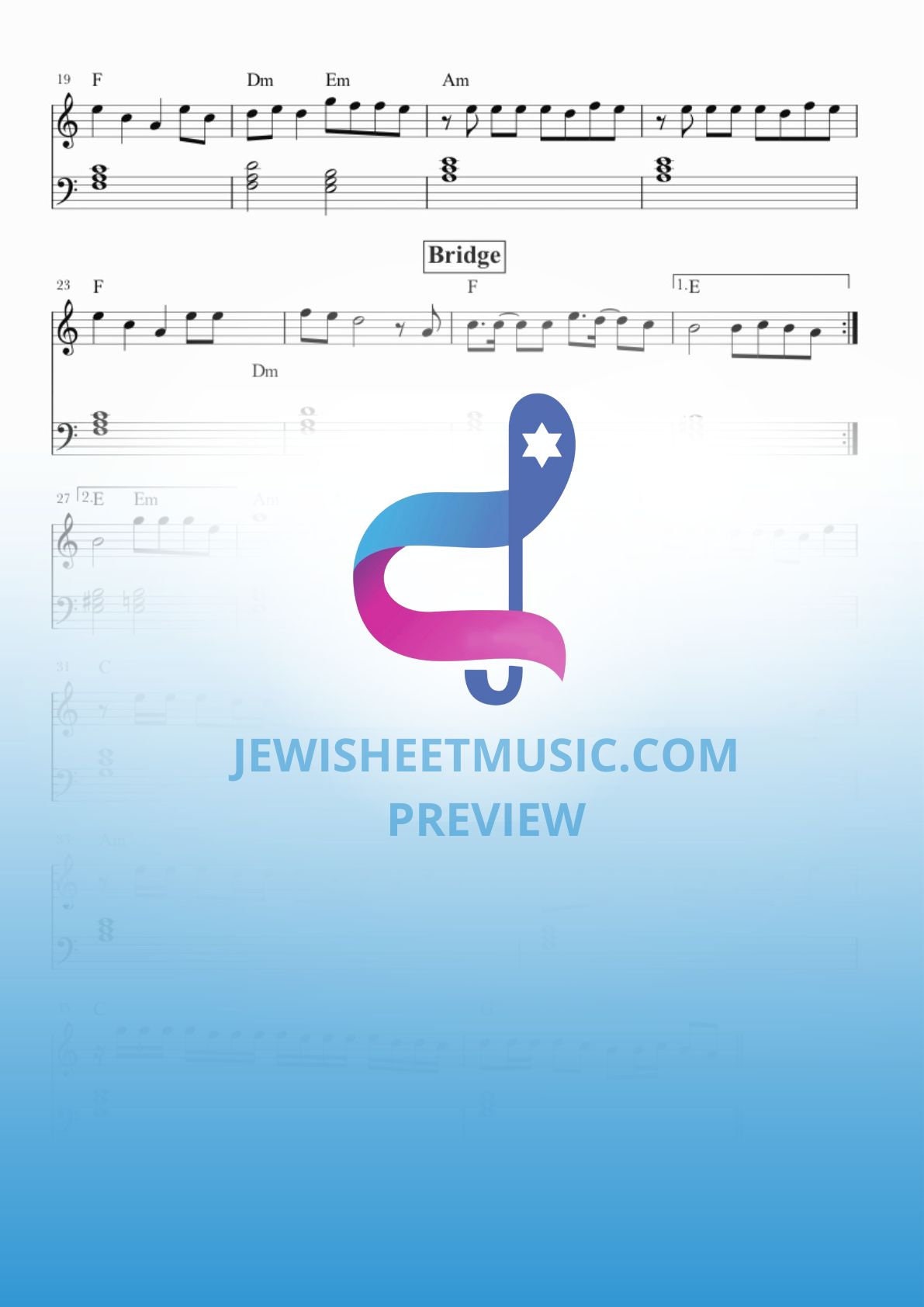 Yishtabach Shemo by Yaakov Shwekey. ישתבח שמו. Lead Sheet With Chords ...