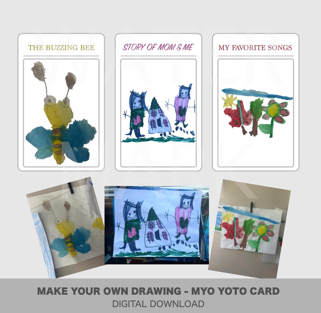 Make Your Own Drawing to Your Story Yoto Card Yoto Card Template Story ...