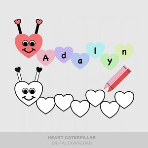 Caterpillar Craft – Kids Coloring Activity (digital Download) - Etsy