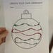 Blank Christmas Ornament Coloring Page – Kids Holiday Craft - Make Your ...