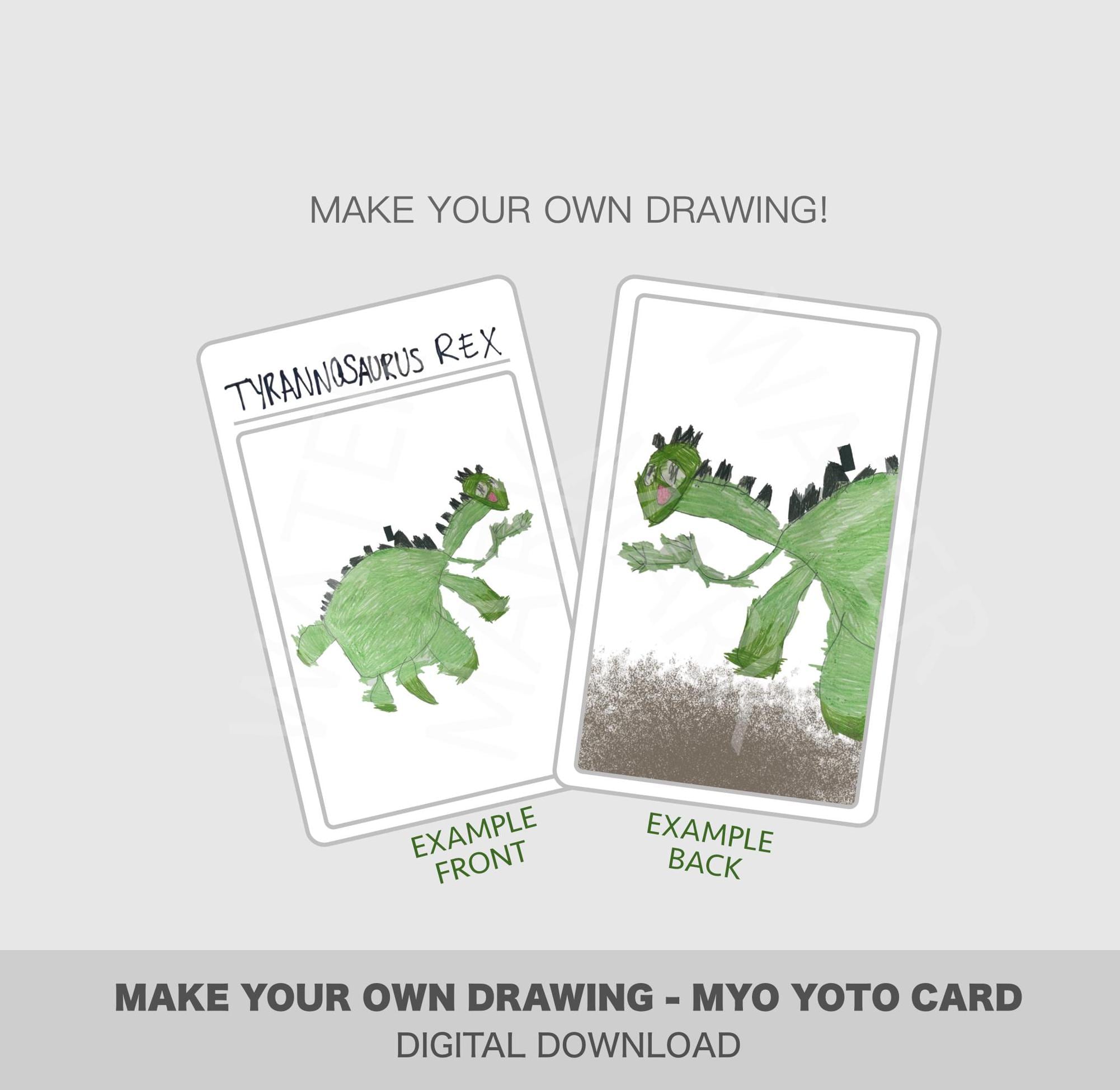 MYO Yoto Card Template Make Your Own Drawing Card Digital File ...