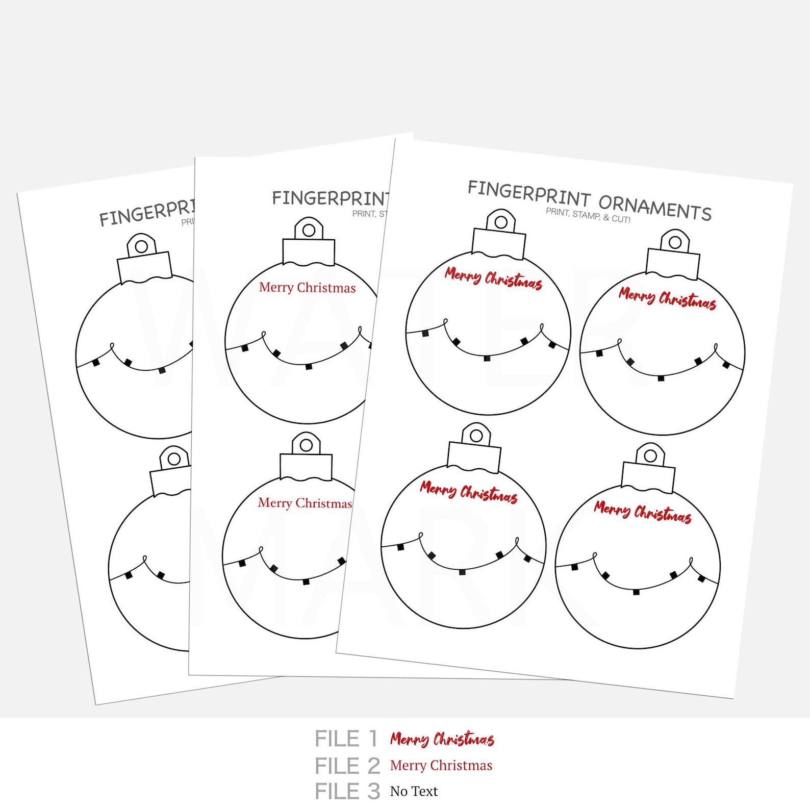 Kids Christmas Fingerprint Ornaments - Christmas Kids Craft - Holiday ...