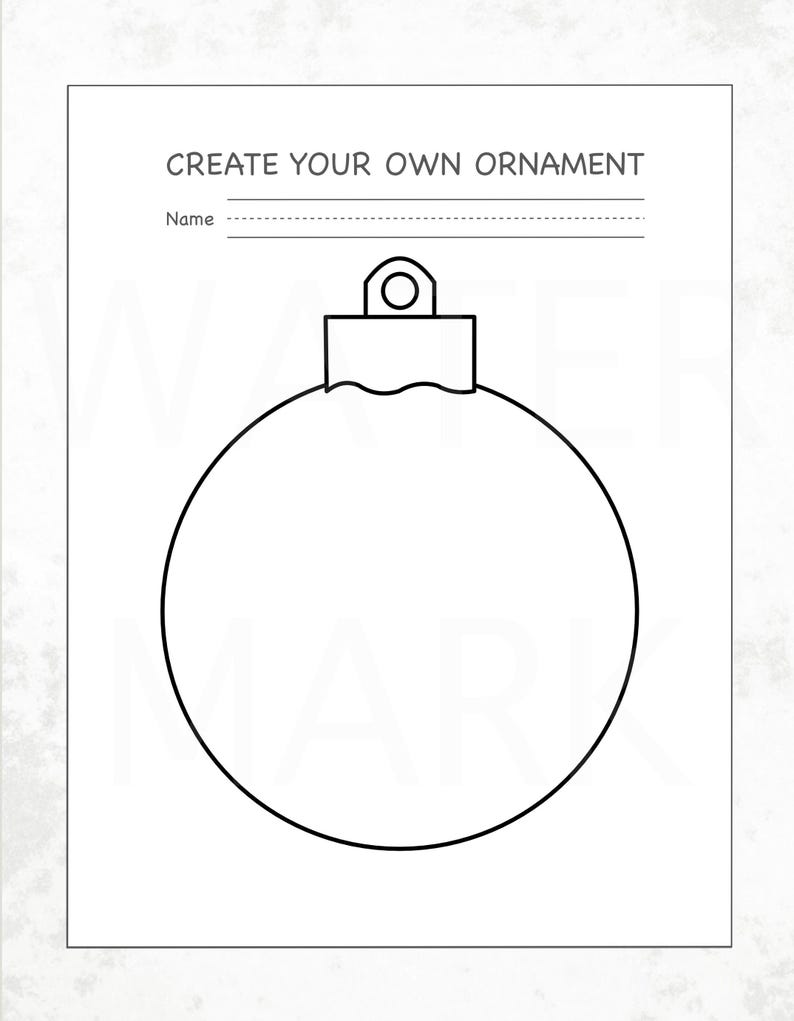 Kids Christmas Create Your Own Ornaments Christmas Kids Craft Holiday ...