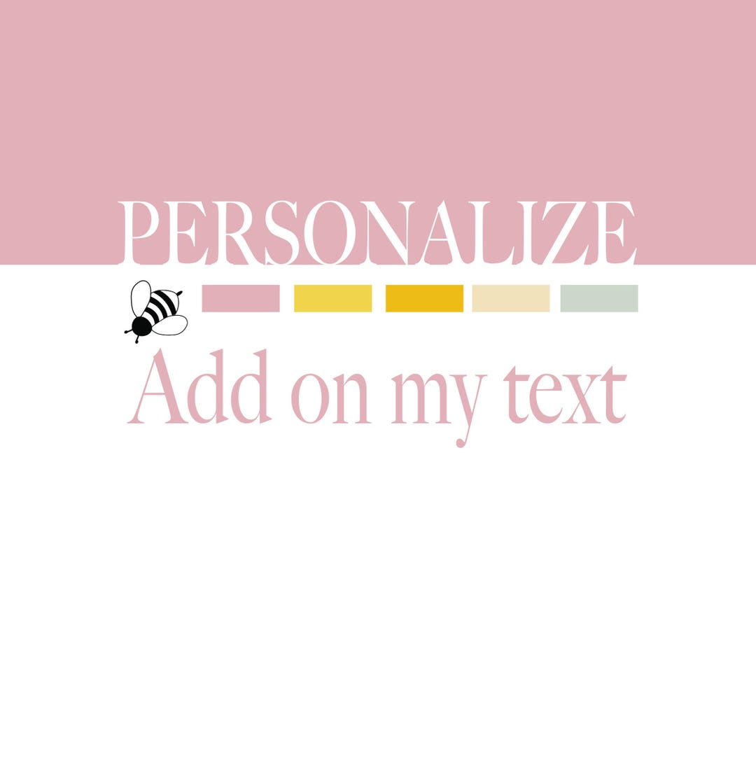 Personalized Add on My Text - Etsy