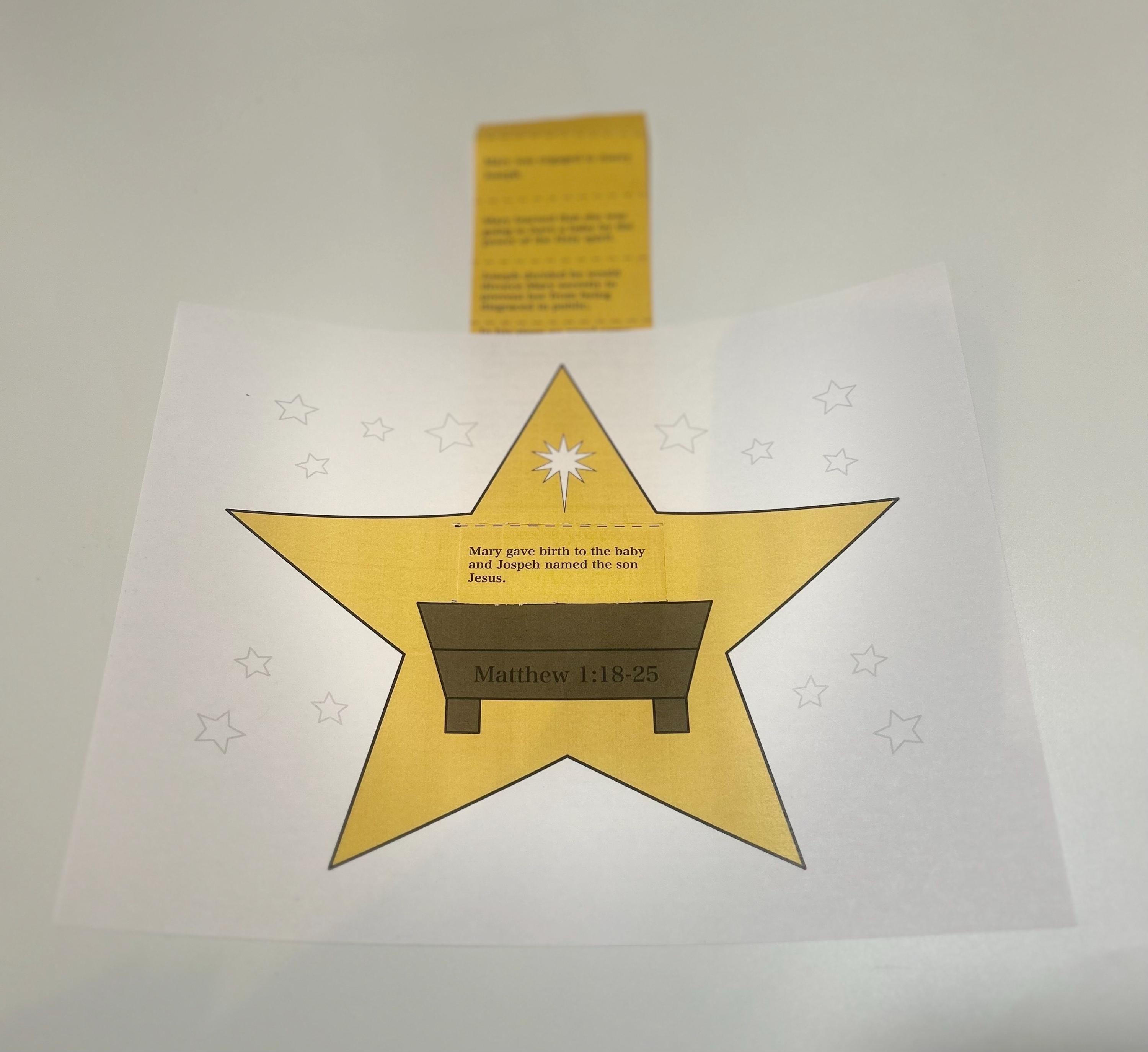 Christmas Story Nativity Advent Jesus in Manger Printable Craft - Kids ...