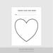 Valentine's Heart Printable Art - Kids Heart Craft - Kids Valentines ...