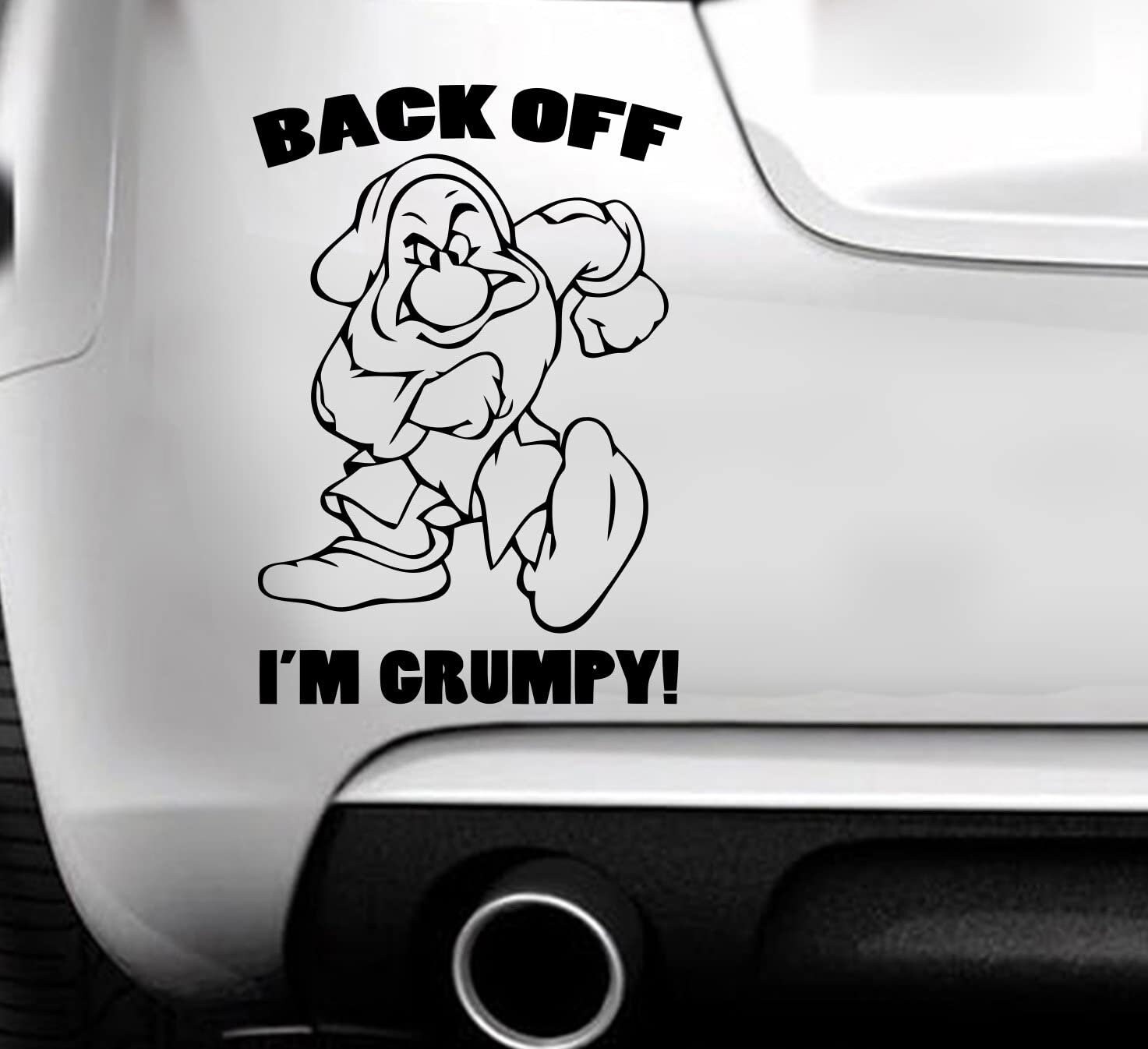 Decals & Stickers Gifts & Merchandise Back Off Im Grumpy FUNNY CAR VAN ...