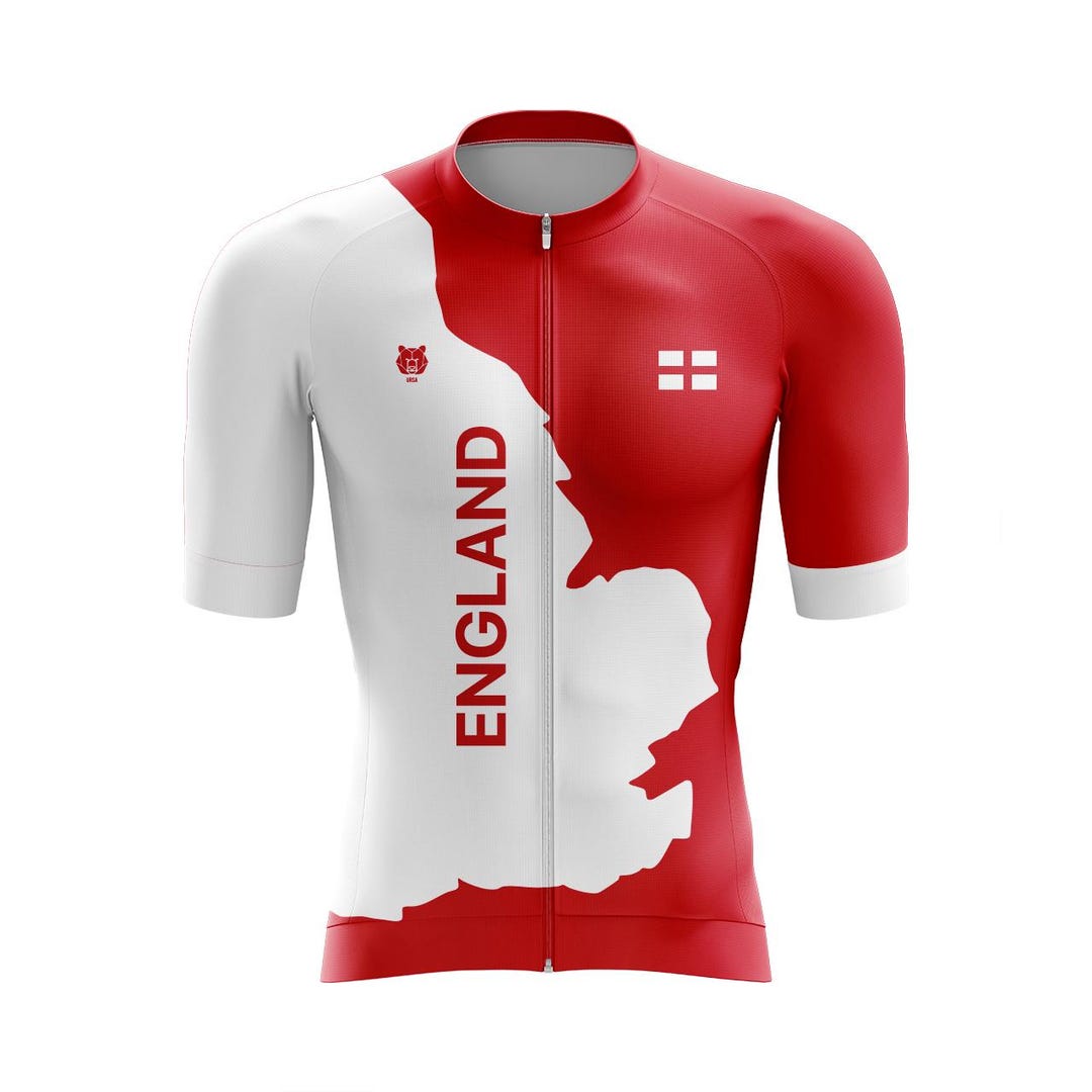 England Cycling Jersey: Unisex Short Sleeve Design - Etsy