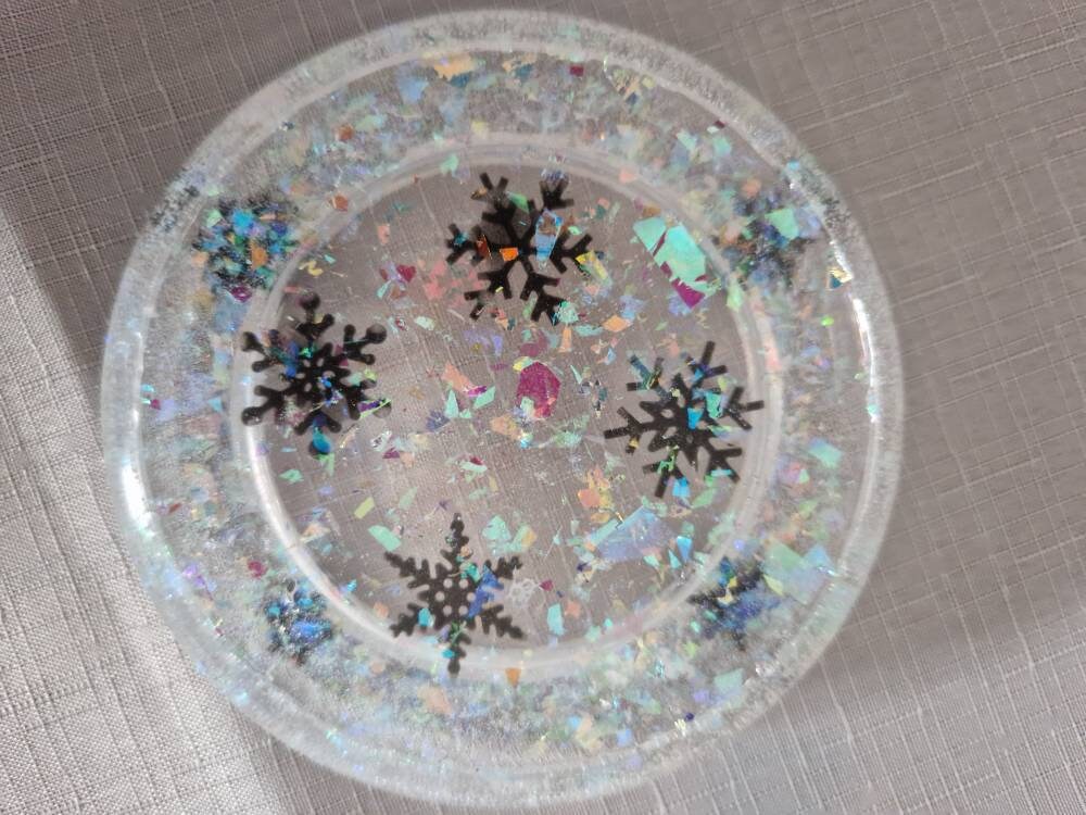 Glitter Snowflake Ashtray - Etsy
