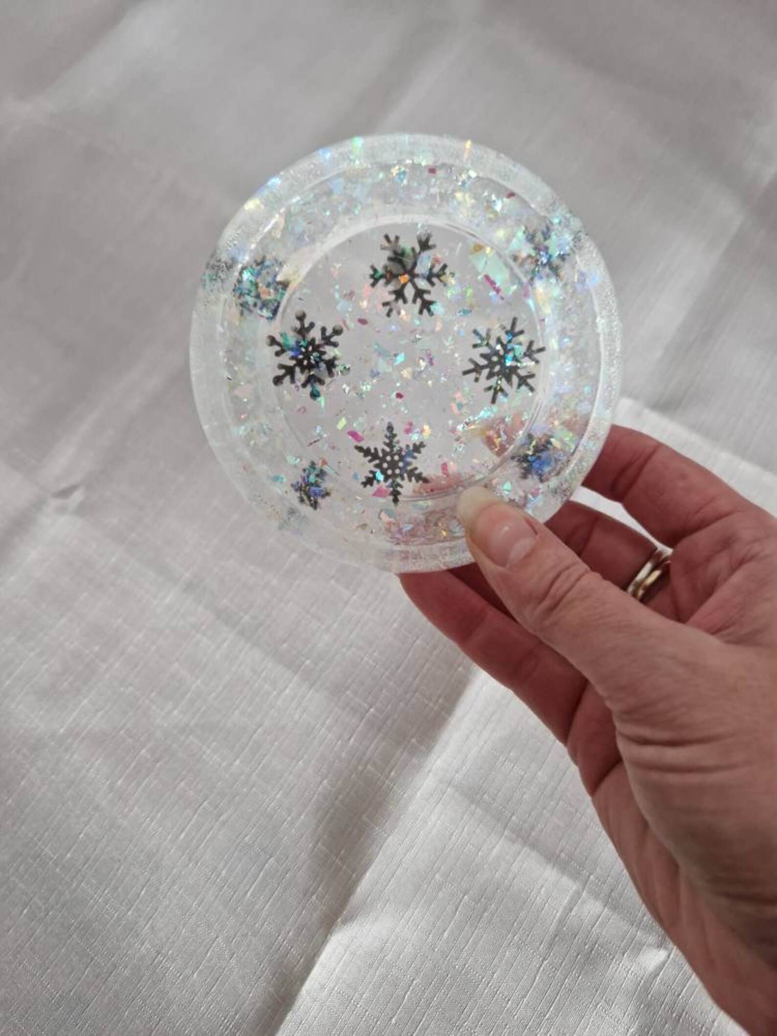Glitter Snowflake Ashtray - Etsy