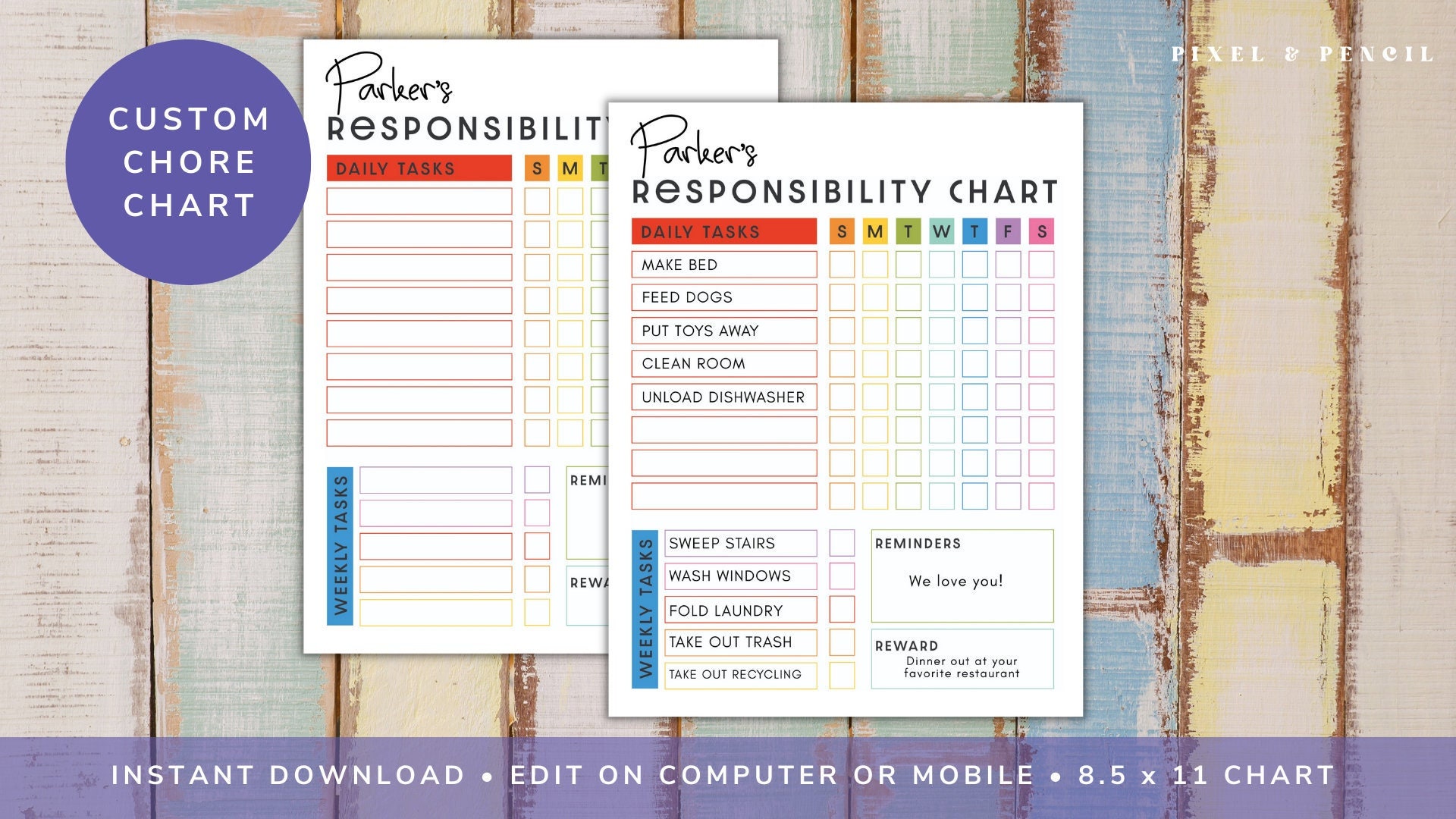 Rainfall Chart Template