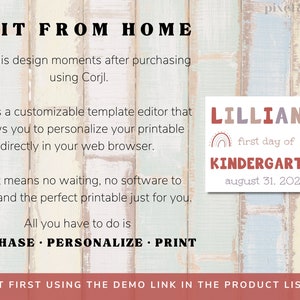 Editable Boho Rainbow First Day of School Sign Back to School Sign ...